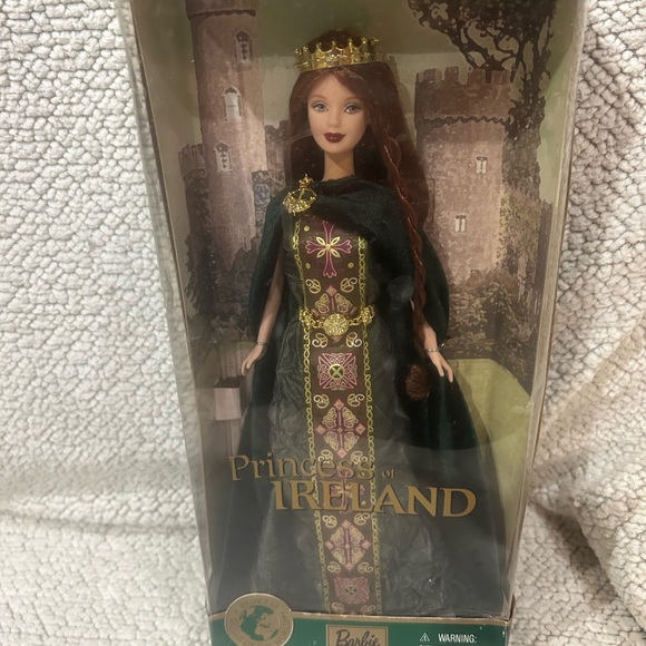 Barbie | Toys | Barbie Princess Of Ireland In Green And Gold Gown ...